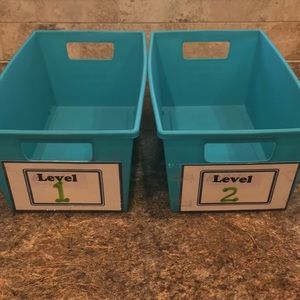 Storage & Organization | Teacher Storage Plastic Book Container Baskets ...